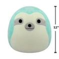 "Squishmallows 14"" Medium-Size Sloth - Aqua, Ultra-Soft Stuffed Animal ...