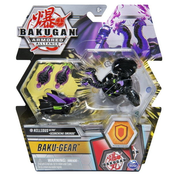 Bakugan Ultra, Nillious with Transforming Baku-Gear, Armored Alliance 3-inch Tall Collectible ...