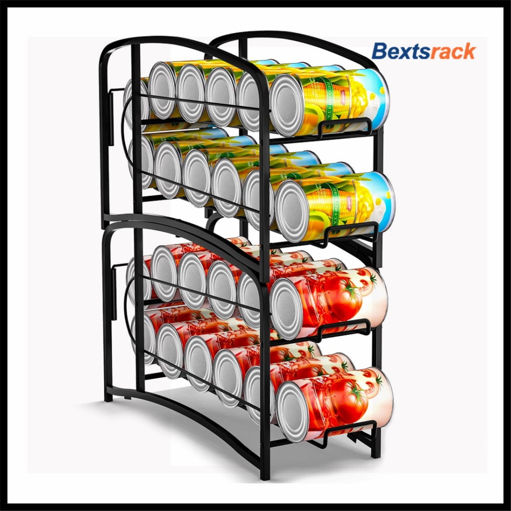 Bextsrack 2 PCs Gravity Can Feeder Pantry Can Storage Organizer Holder ...