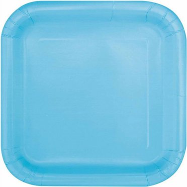 Light Blue Paper Dessert Plates, 7in, 20ct - Walmart.com