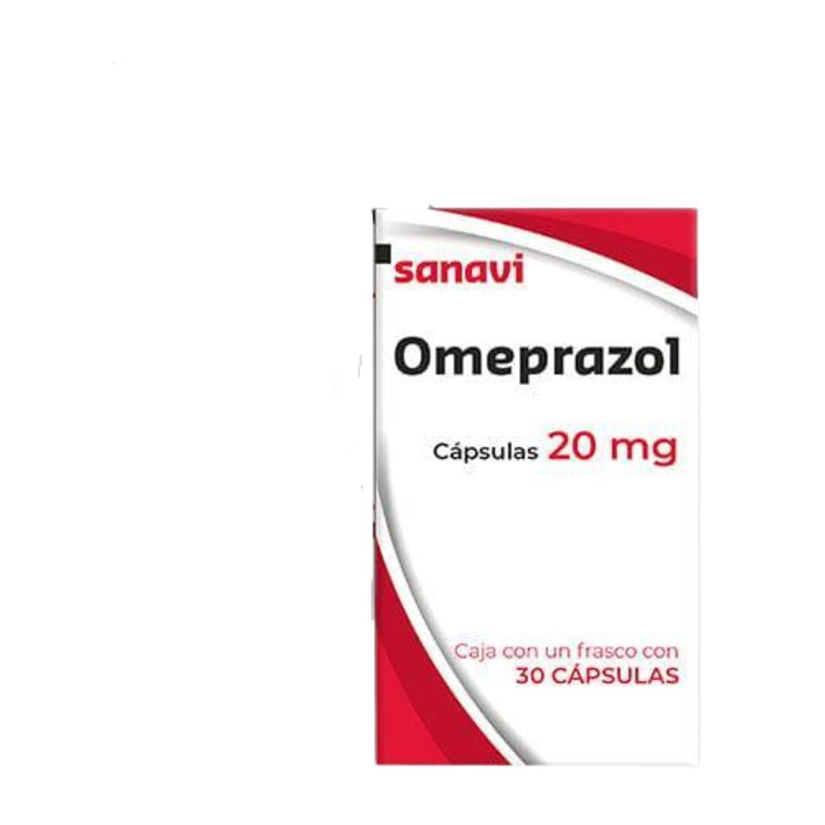Omeprazol 20 Mg C/30 Capsulas Sanavi Omeprazol Beneficios estomacales | Walmart en línea