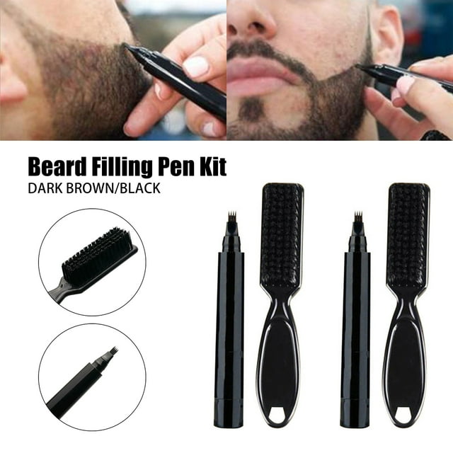 TWSOUL Beard Filler Pen Beard Filling Pen Kit Natural Look Hair Grower ...