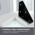 Pungan corner brace 4pcs Heavy Duty Black Corner Brackets - Triangular ...
