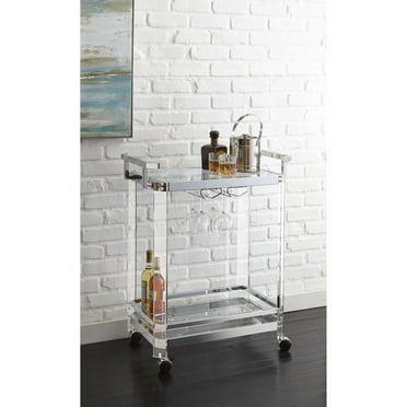 Novogratz Helix 3 Shelf Metal Rolling Utility Cart, Gold - Walmart.com