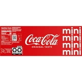 Coke Mini-Can 7.5oz, 10 Pack, Refreshing Soft Drink, Serve Chilled for ...