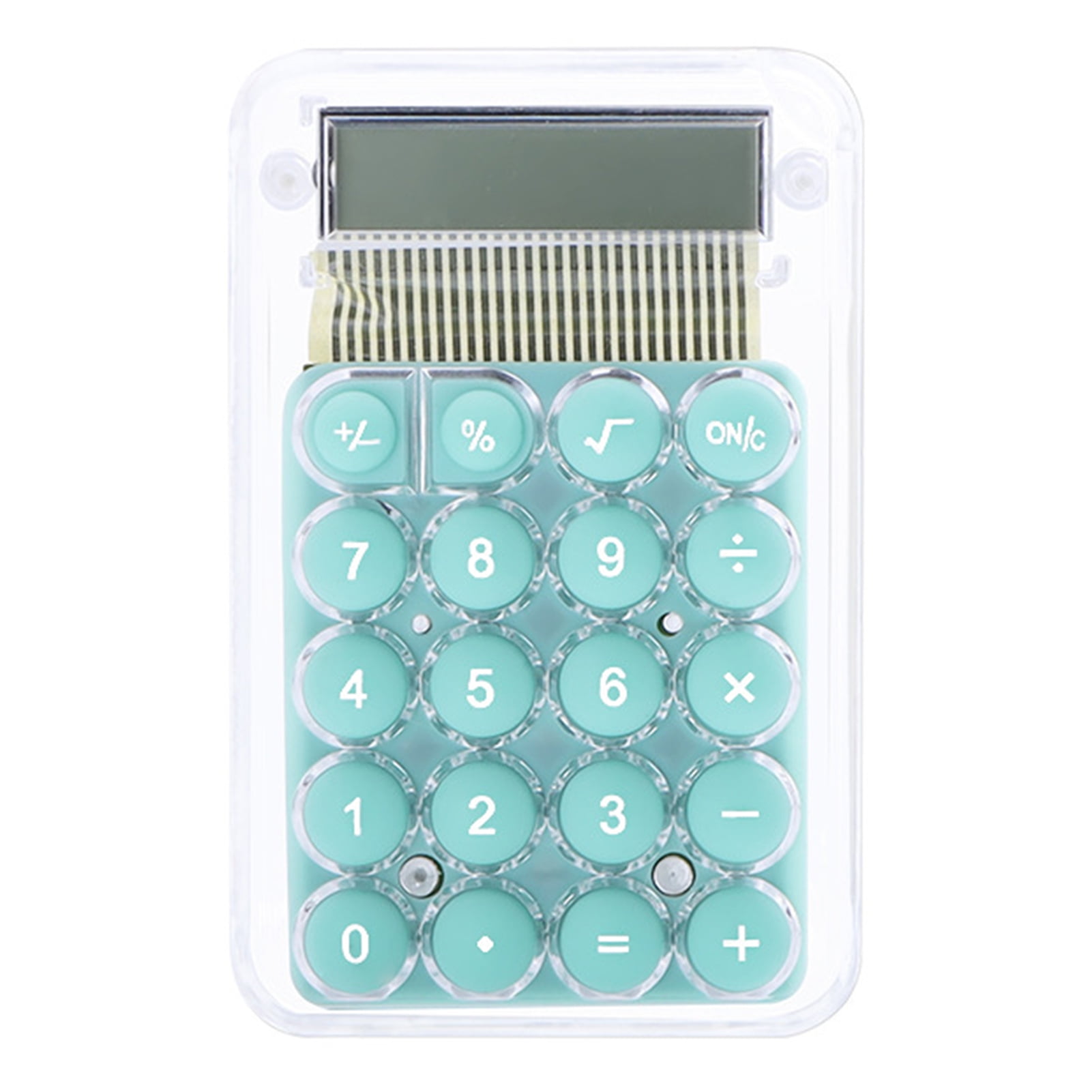Student Calculator with Large LCD Display- Silicone Buttons, Battery ...
