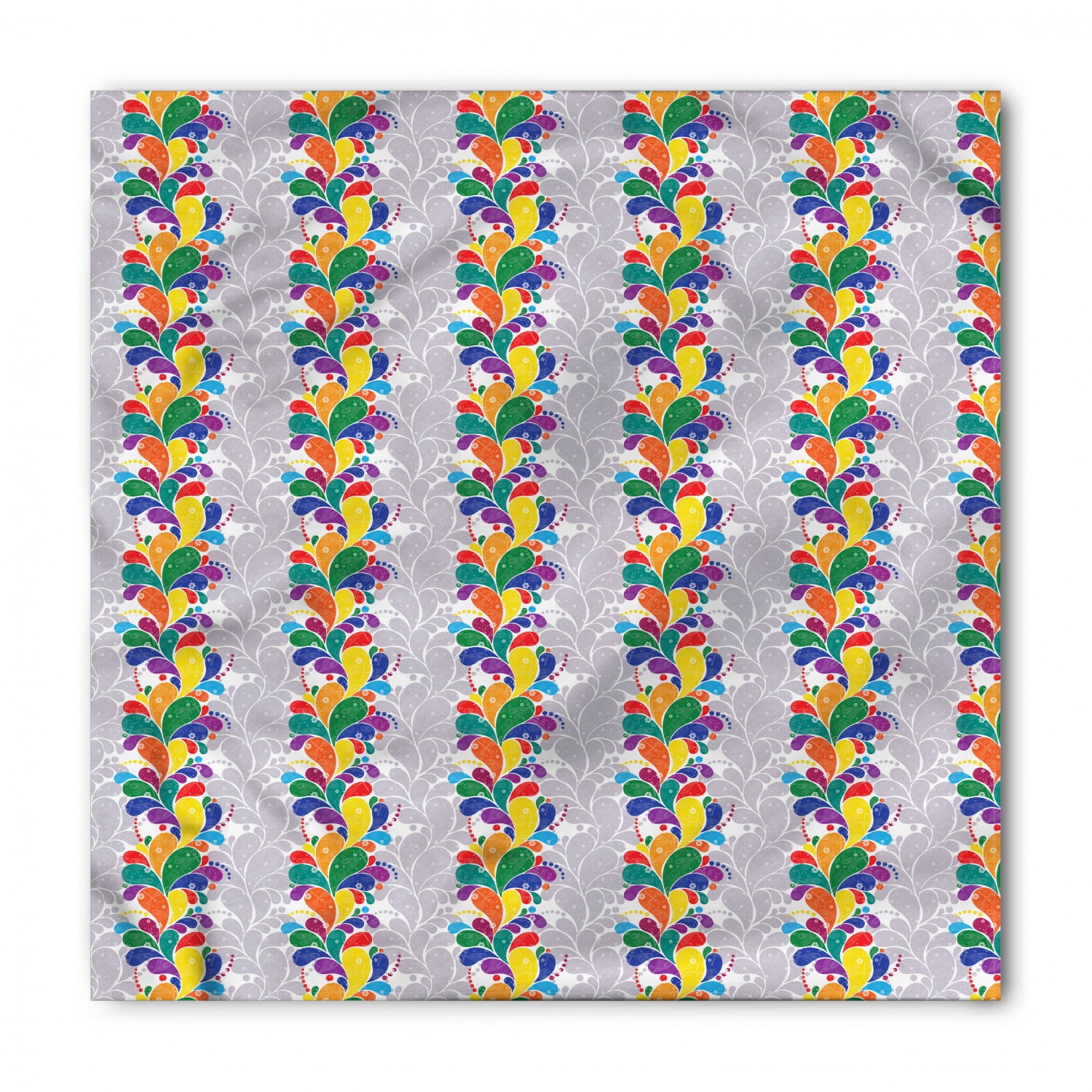 Colorful Bandana, Modern Rainbow Paisley Art, Unisex Head and Neck Tie ...