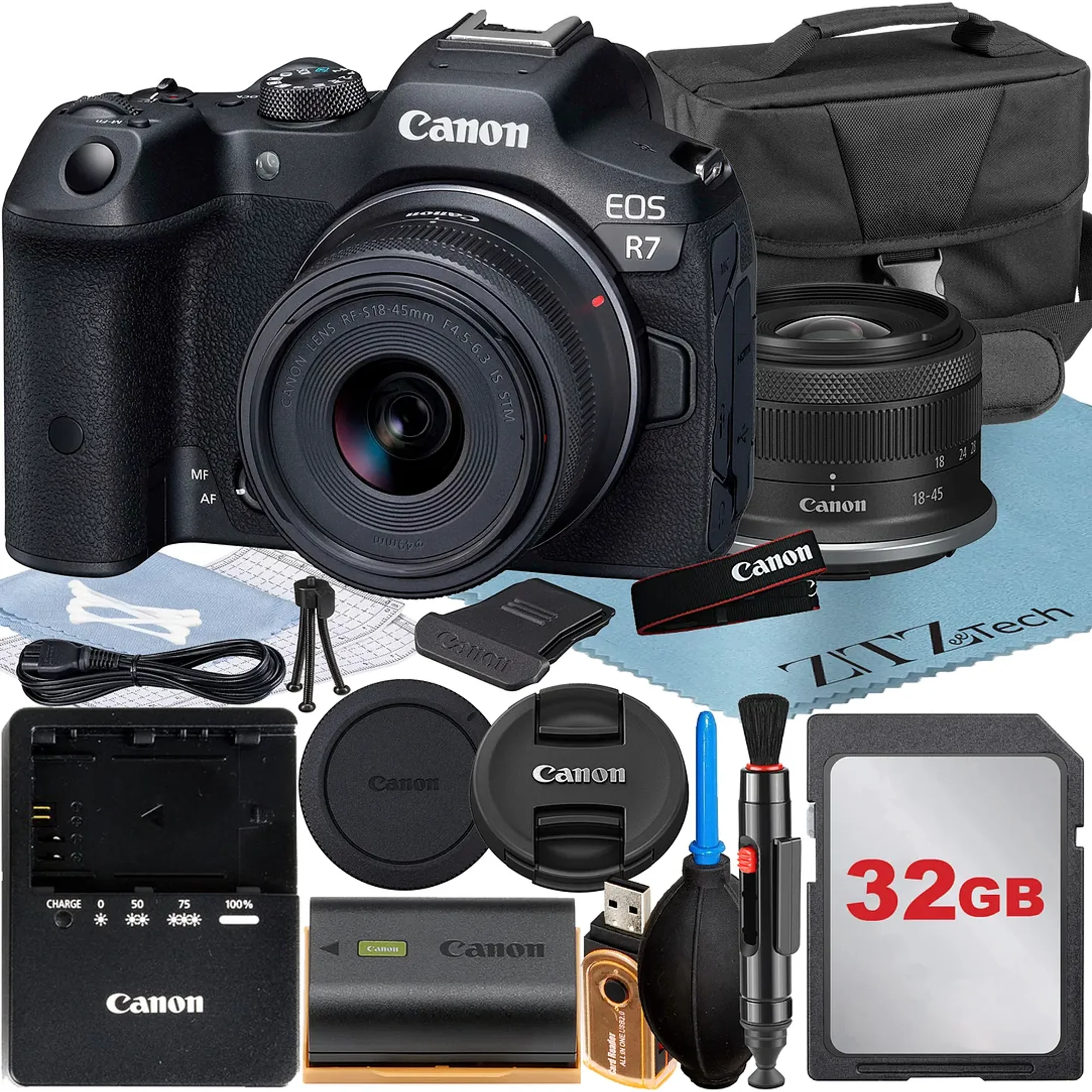 Click here for Canon Eos R7 Mirrorless Camera With Rf-S 18-45mm L... prices