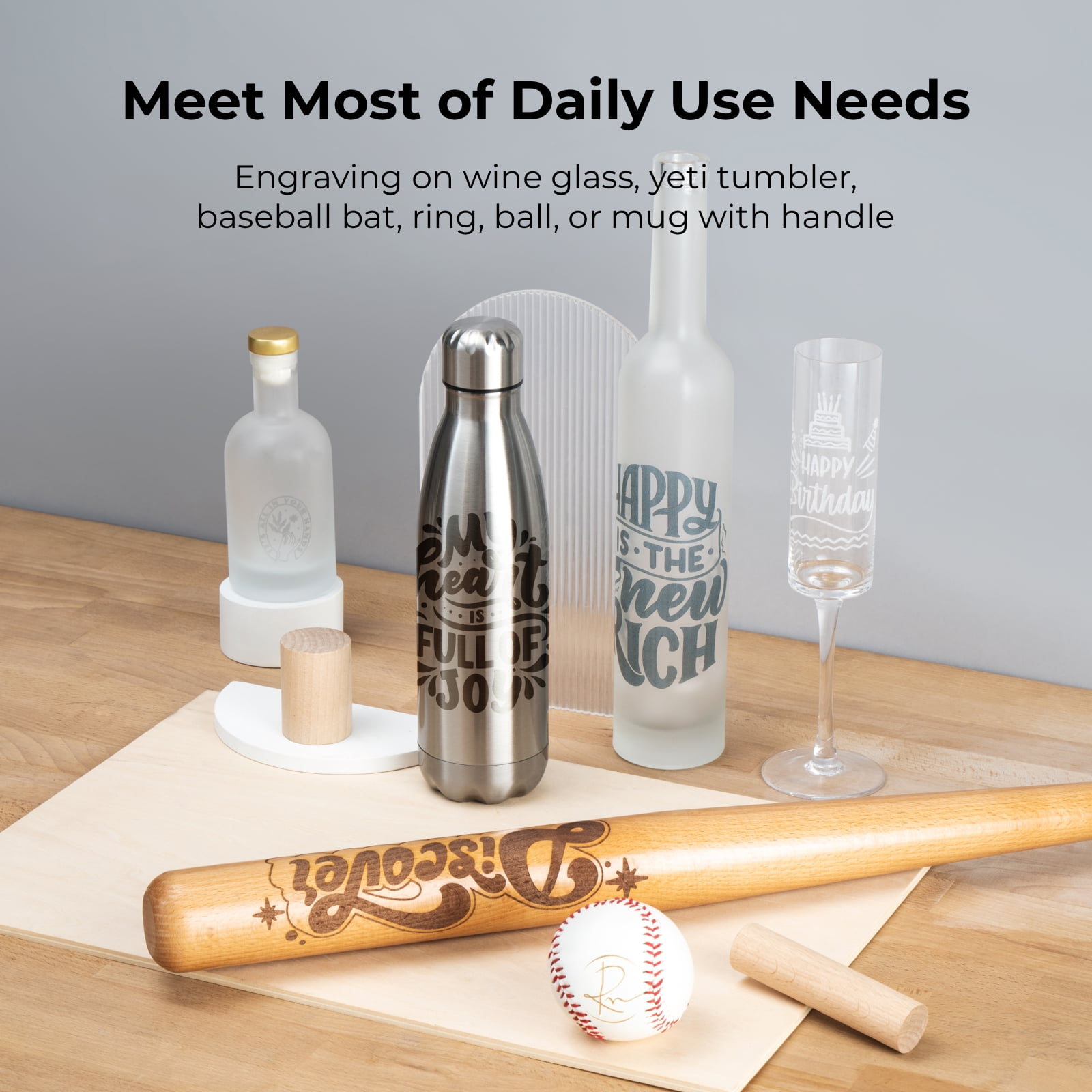 Buy xTool RA2 Pro 4-in-1 Laser Rotary with Risers, Y-axis Rotary Roller ...