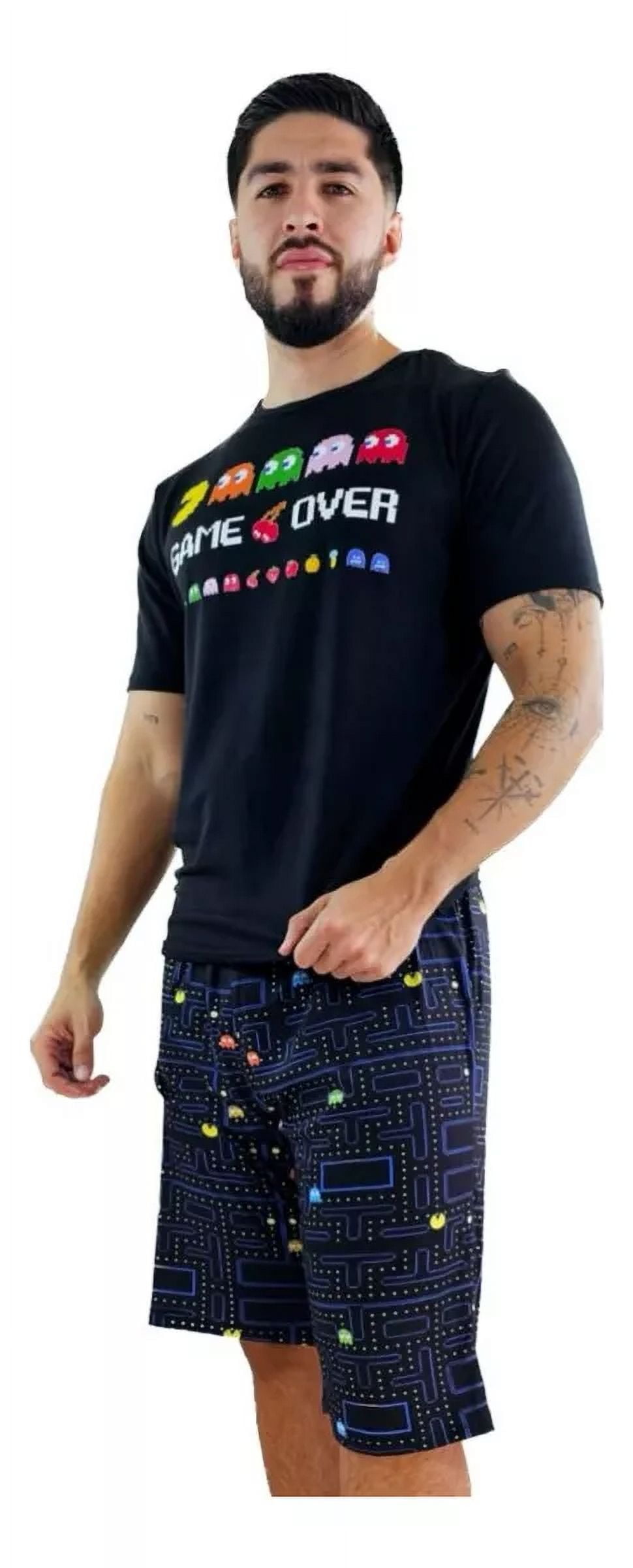 Pijama Pac Man Retro Caballero Short Y Camisa Cómoda Y Suave | Walmart ...
