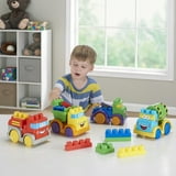 Kid Connection Light & Sound Block Vehicles Playset, 30 Pieces ...