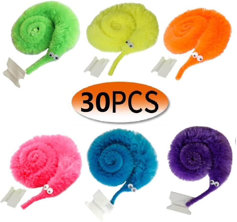 30PCS Magic Worm Toys,Worm on a String,Cat Toys,Worm Trick Toys,Wiggly ...