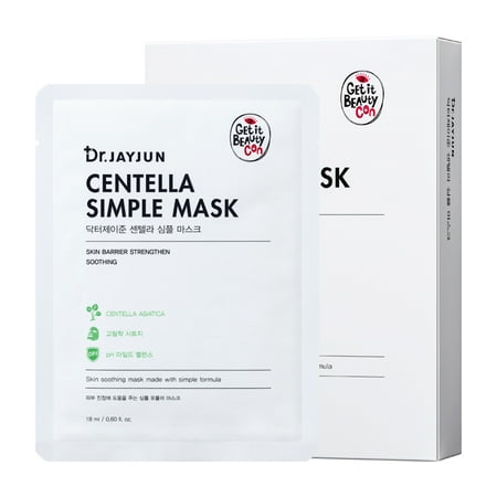 Dr.Jayjun Centella Simple Mask 18ml - 1 BOX / 10 PCS | Walmart Canada
