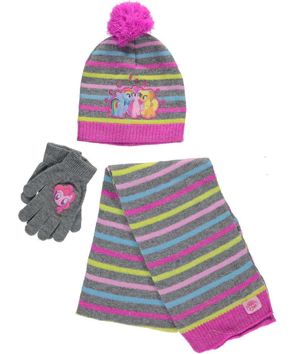 Beanie Cap - My Little Pony - Glimmer Trio Scarf & Gloves Set 742294 ...