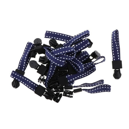 20Pcs Metal Zipper Silder with Grip Webbing Cord Zip Puller Fixer ...