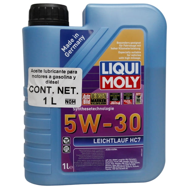 Aceite Motor Sintético Liqui Moly Diesel/gasolin Hc7 5w30 1l | Bodega ...