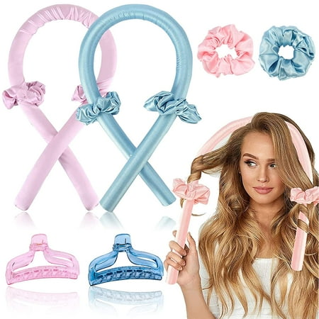 2 Pack Heatless Hair Curler Heatless Curls Headband - Heatless Curling ...