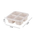 4 Compartments Bento Box, Reusable Meal Prep Lunch Containers with ...