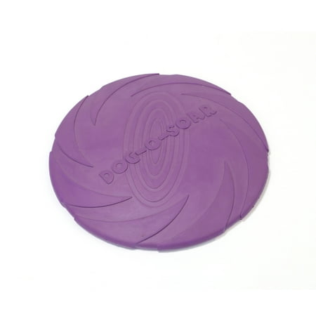 Dog Frisbee Toy, Bite-Resistant Large-Sized Rubber Frisbee Game Toy for ...