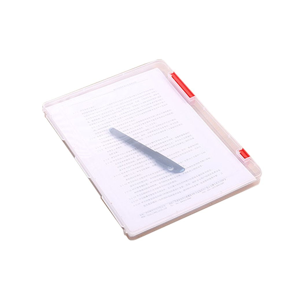 A4 File Storage Box Clear Plastic Document Cases Desk Paper Organizers A4 File Storage Box Clear Plastic Document Cases Desk Paper Organizers