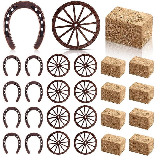 Western Supplies Horseshoe Decorations Four Wheel Crafts Horseshoe ...