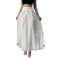 Ailaofu Women's Summer High Waist Skirt Pants Asymmetrical Overlay Wide ...