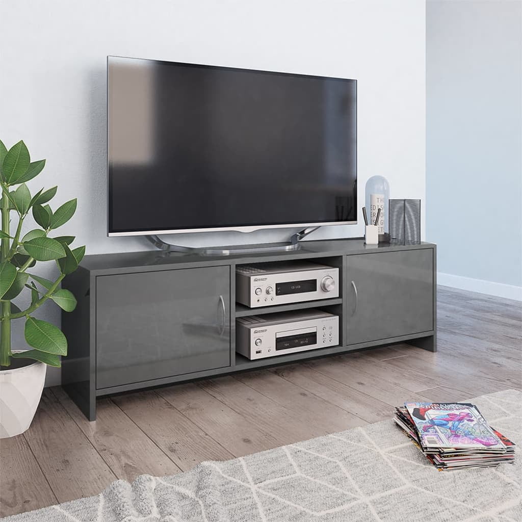 vidaXL TV Cabinet Engineered Wood Stereo Entertainment Center Multi ...