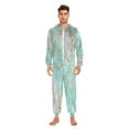 1-Pack Onesie Adult Hooded Pajamas, Soft Fleece Full Zip One Piece ...