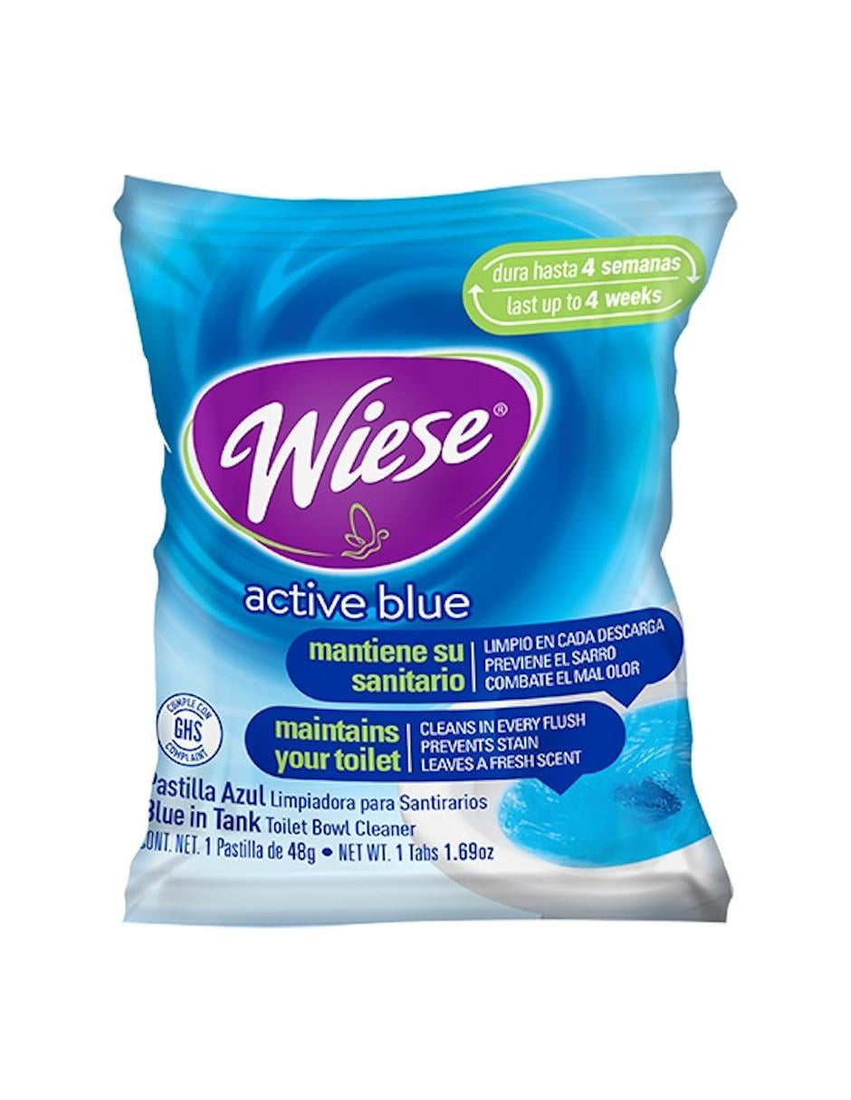 Pack de 12 Pastilla azul para sanitario azul Wiese de 48g Wiese Azul ...