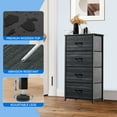 YINTATECH 4-Drawer Vertical Chest - Large Deep Fabric Storage Tower ...