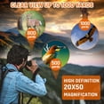 20x50 High Power Binoculars for Adults with Low Light Night Vision ...