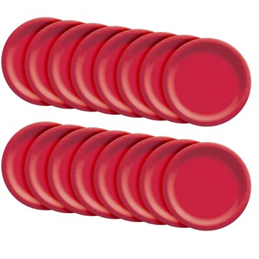 Gingham Oval Paper Plates, 12.25 in, Red and White, 8ct - Walmart.com