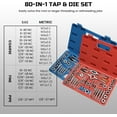 40 count Tap and Set, Standard Rethreading Tool Kit, Coarse and Fine ...