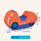 Battat Cozy Cruisers Scooter Foam Toy with Washable Cover, Toddler and ...
