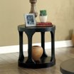 Furniture of America Moore Industrial Brown 26-inch Steel 3-Tiered Side ...