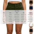 Cmfcve Women's High Waist Chino Shorts Button Closure Solid Color ...