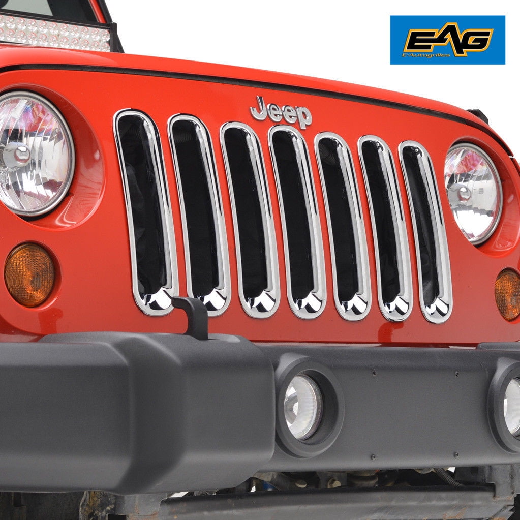 EAG Chrome ABS Front Grille Insert Open 7 PC - Walmart.com