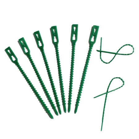 Wweixi 100 Pieces Plastic Tree Ties Support Garden Flexible Cable ...
