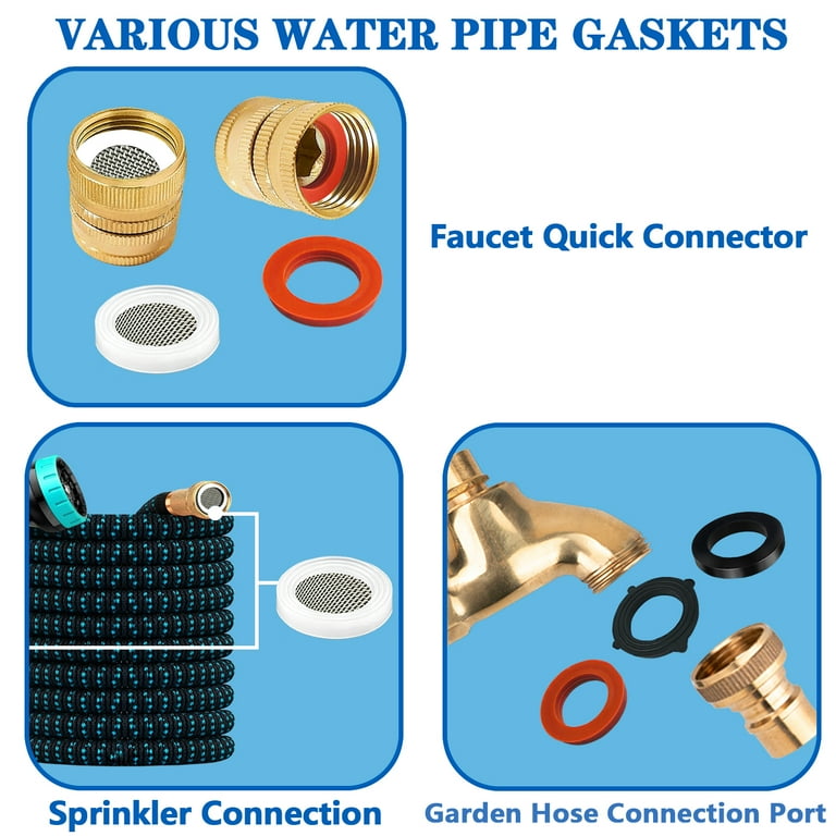 Gasket Kit 58pcs Faucet Washers And Brass Bibb Screws Assortment ...