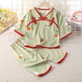Angala Toddler Clothes Sets Short Sleeve V Neck Graphic Print Tops With ...