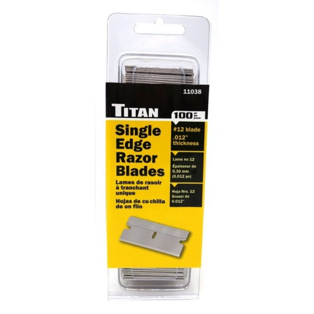 Titan Tools 11038 100 Piece #12 Single Edge Razor Blades - Walmart.com ...