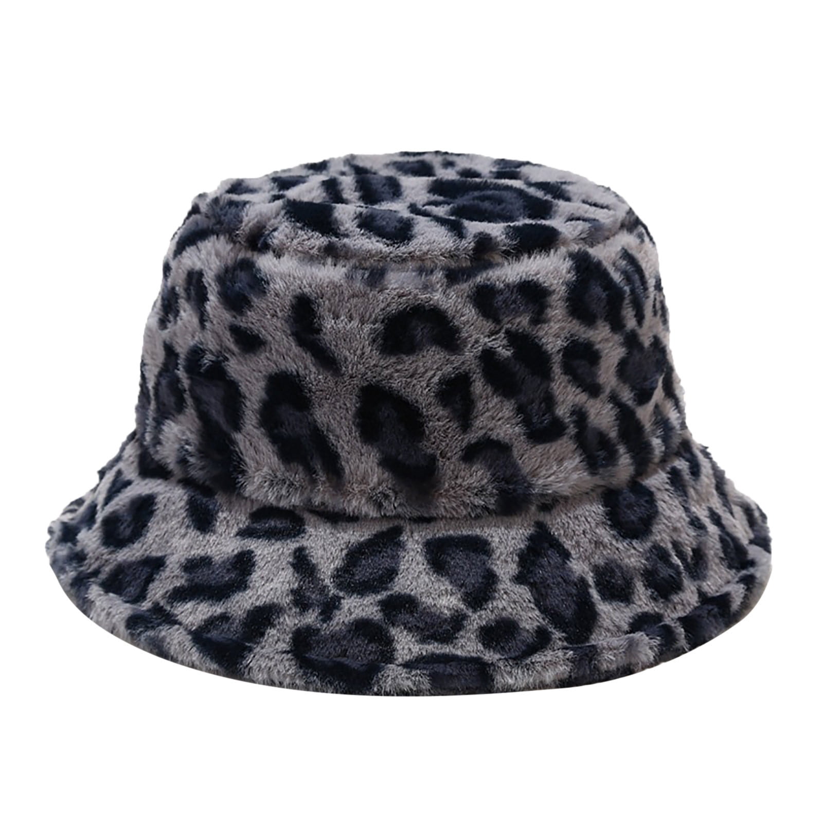 Aoochasliy Hats and Gloves Clearance Women's Trendy Leopard Print Basin ...