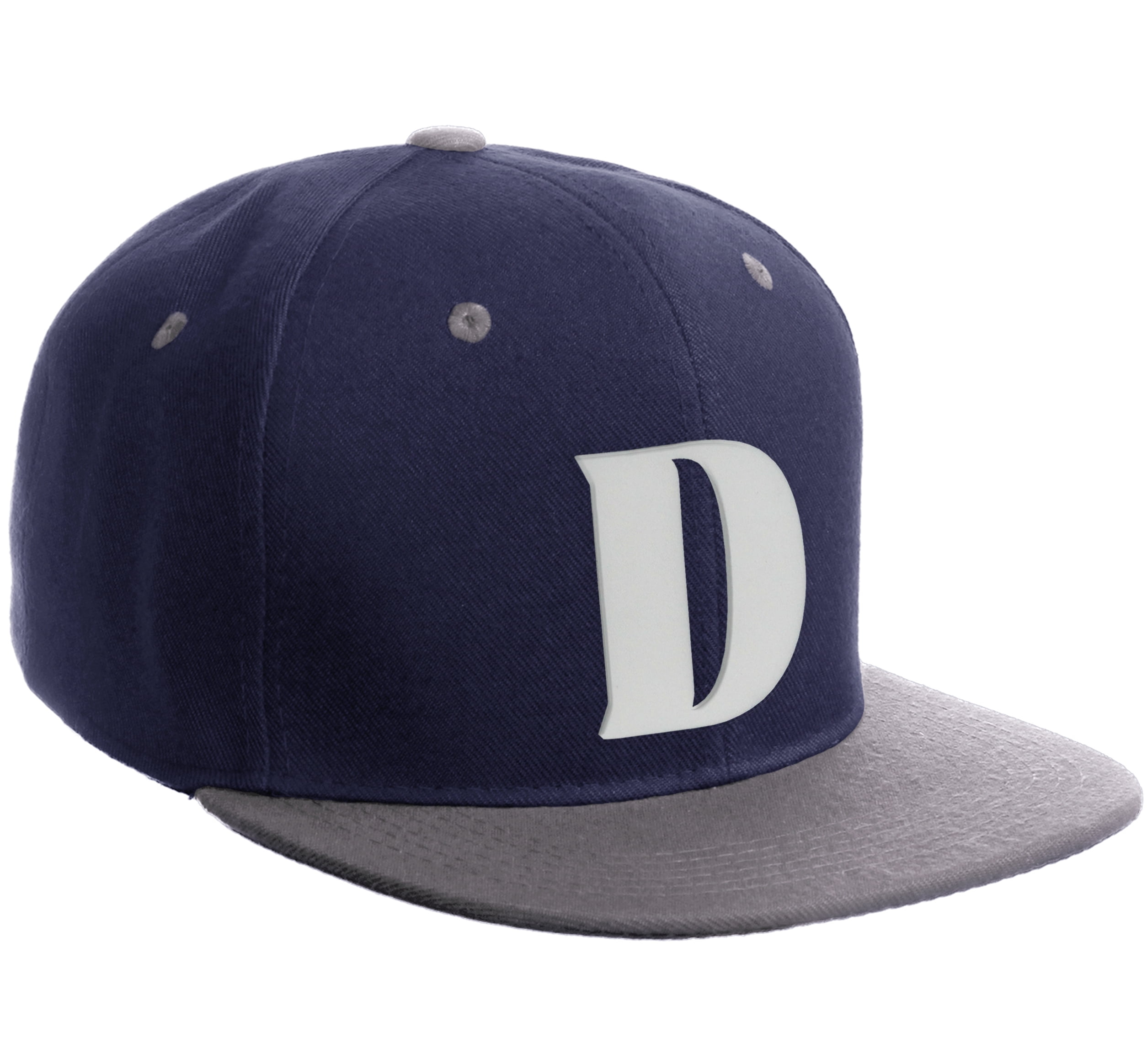 Daxton Classic Snapback Hat 3D Capital Alphabet Letters Flat Bill Visor ...