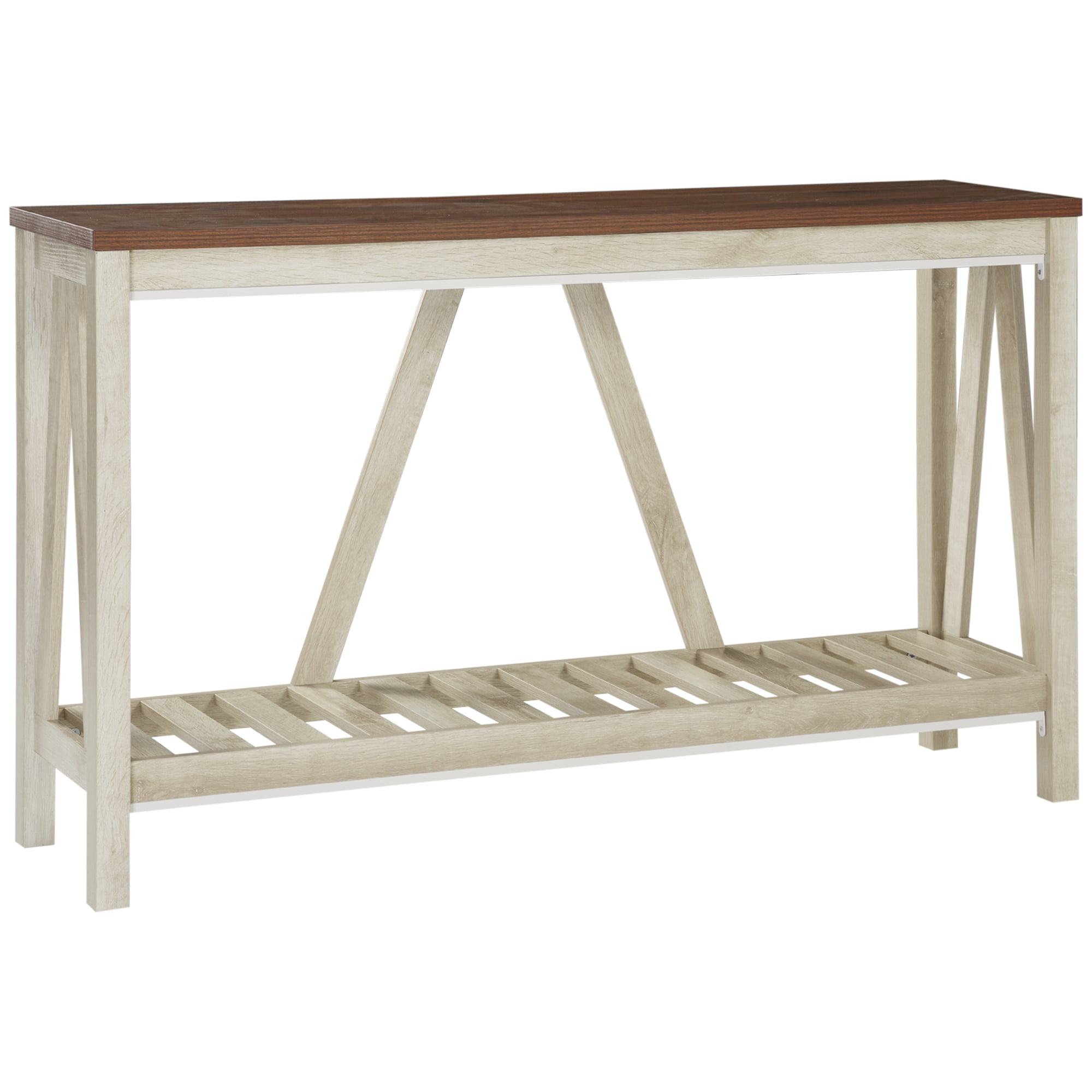 Click here for Homcom Farmhouse Console Table With Storage Shelf... prices