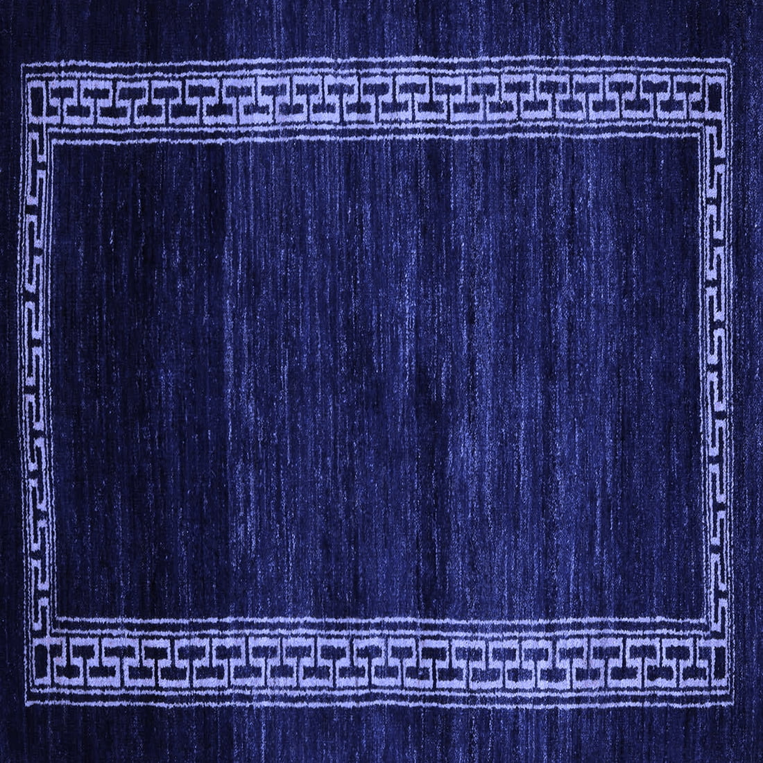 Ahgly Company Indoor Square Abstract Blue Modern Area Rugs, 4' Square ...