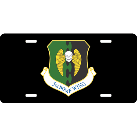 U.S. Air Force 5th Bomb Wing License Plate - Walmart.com