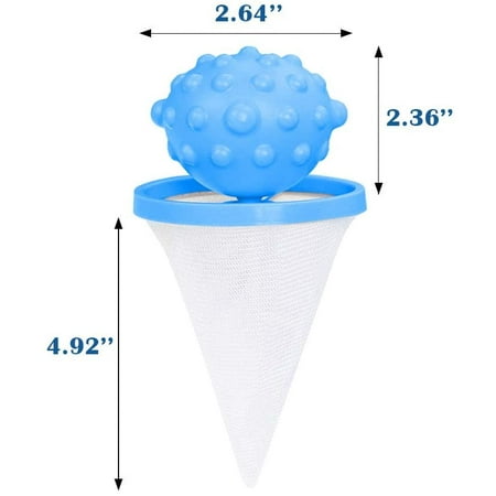 Washing Machine Hair Catcher Reusable Floating Fluff Catching Net Bag ...