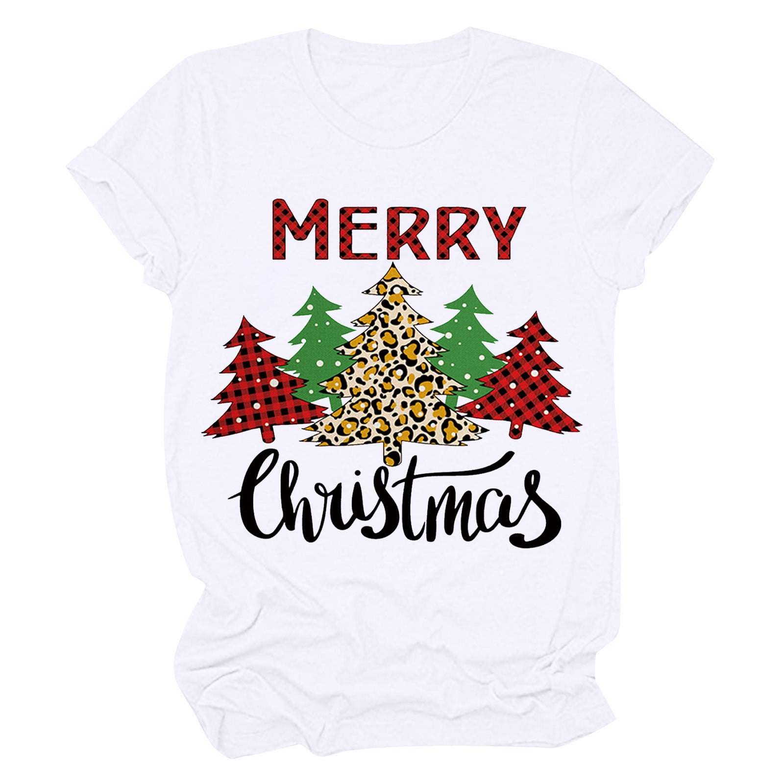 Click here for Unbranded Christmas Tree Top Womens Casual Round N... prices