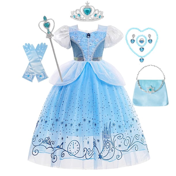 Disney Girl Cenicienta Cosplay disfraz vestir ropa niñas fiesta de ...