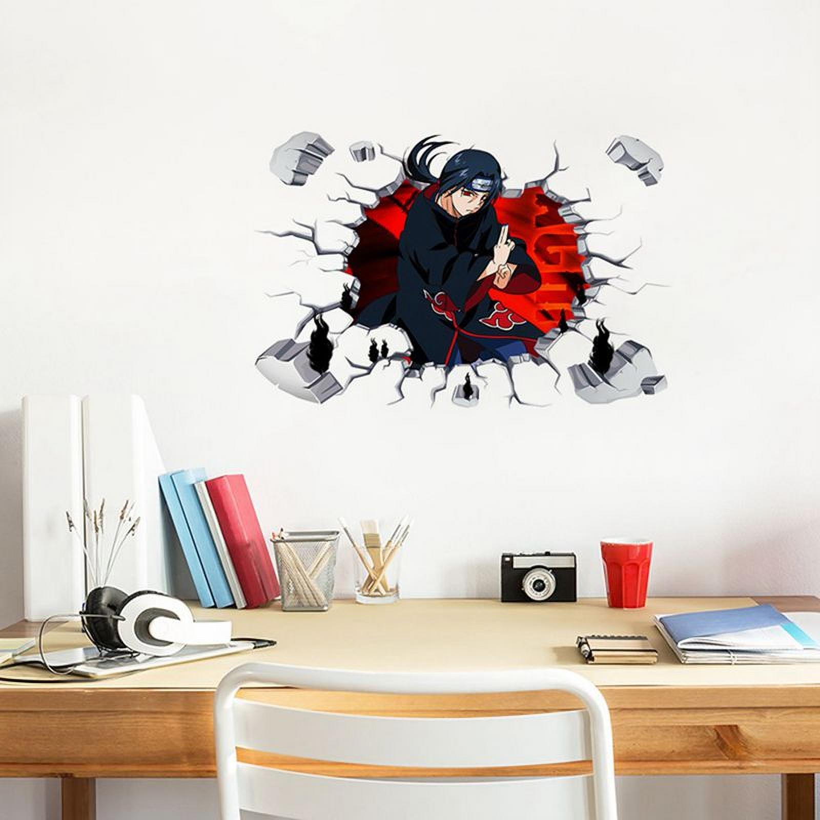 Buy Taicanon Anime Naruto 3D Self-adhesive Stickers, Removable Break ...